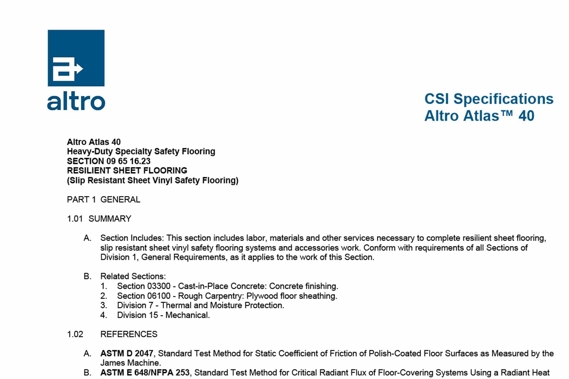 Altro Flooring Specification | Viewfloor.co