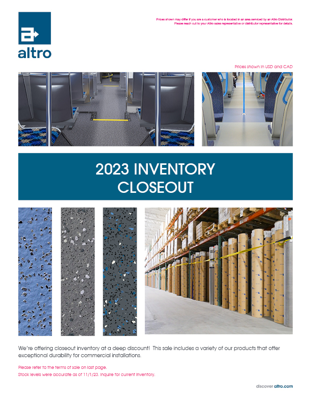 Overstocks, Closeouts & Specials | Resources | Altro US