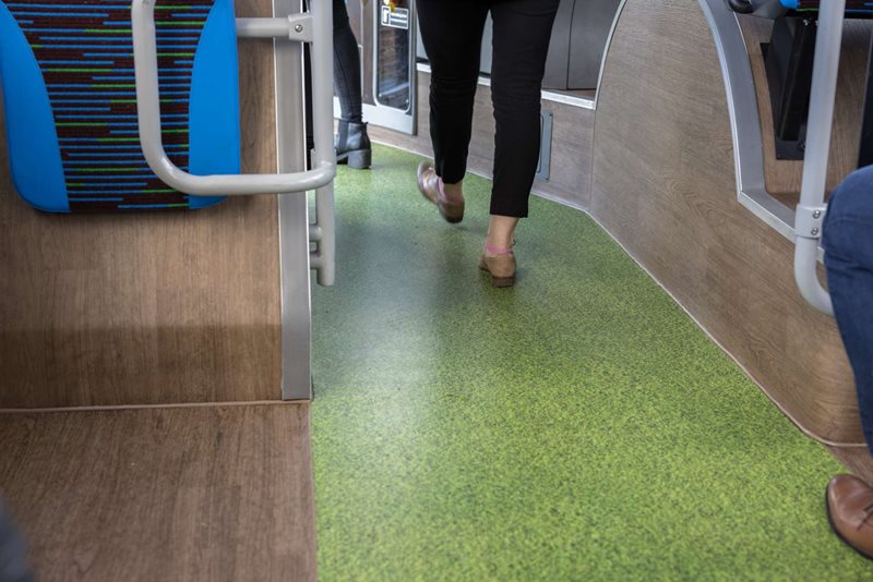 Altro Transflor Metris Custom | Digitally printed flooring for bus and ...