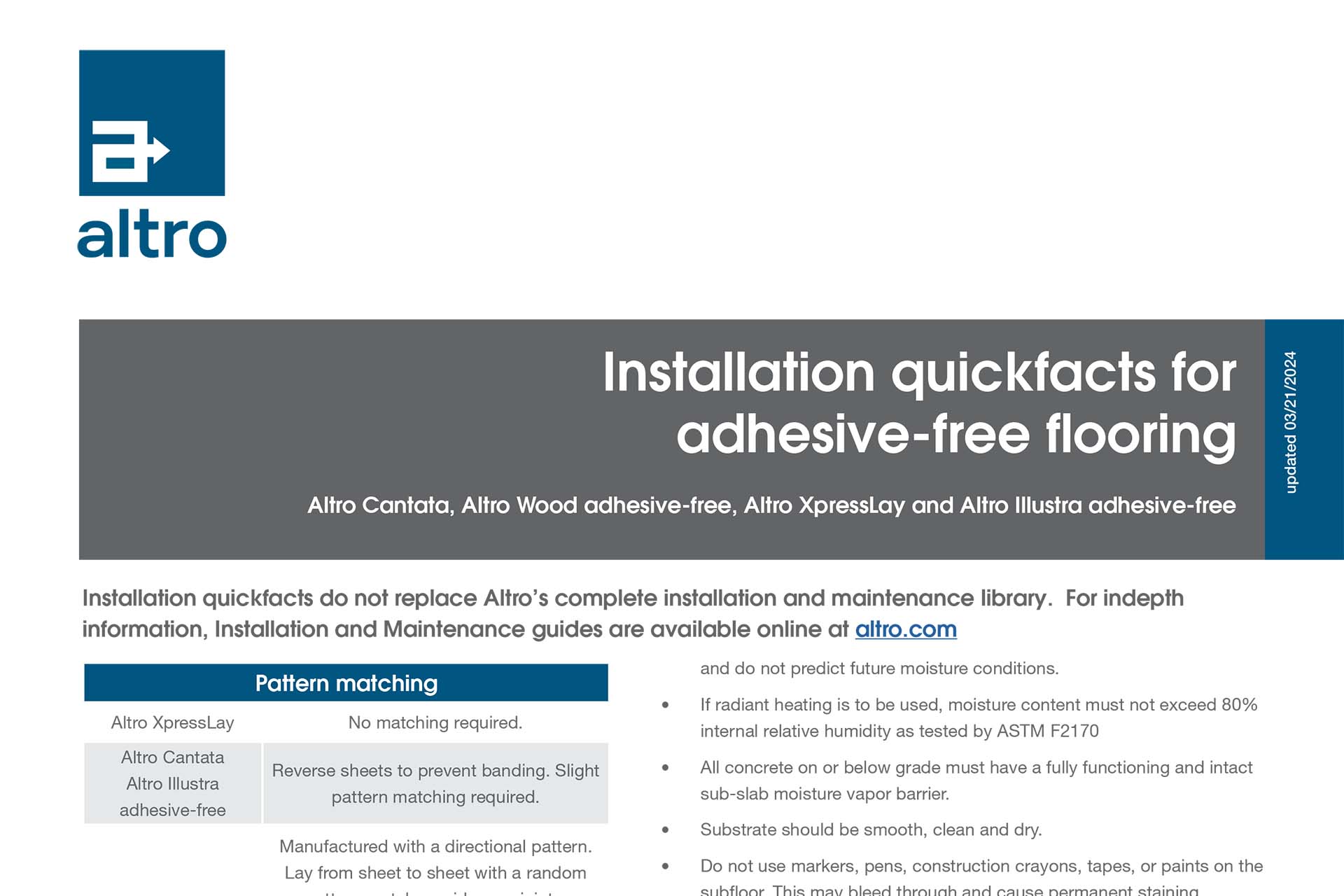 Altro Flooring Specification | Viewfloor.co